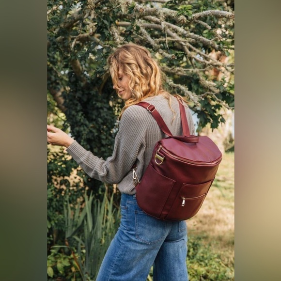 Fawn Design | Bags | Fawn Design Brown Leather Original Diaper Bag ...